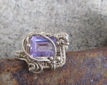 Albatross sterling silver wire wrap ring R0101 | Etsy