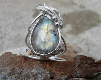 Albatross sterling silver wire wrap ring R0101 | Etsy