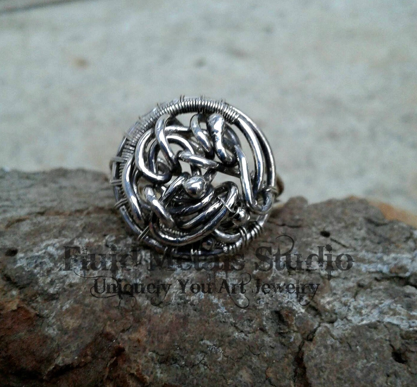 Albatross Sterling Silver Wire Wrap Ring R0101 - Etsy