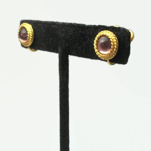 Vintage Napier Screw Back Clip on Earrings Small Round Gold Rope Twist ...