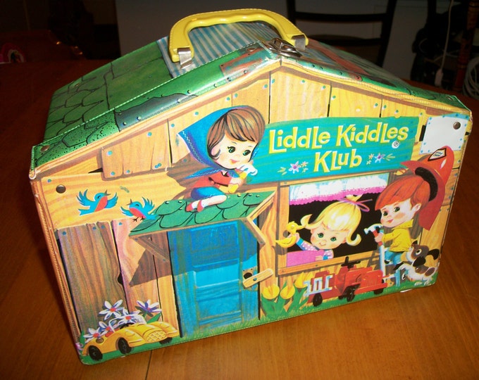 1960s Liddle Kiddles Klub House Carrying Case and Toy by Mattel - Vinyl ...