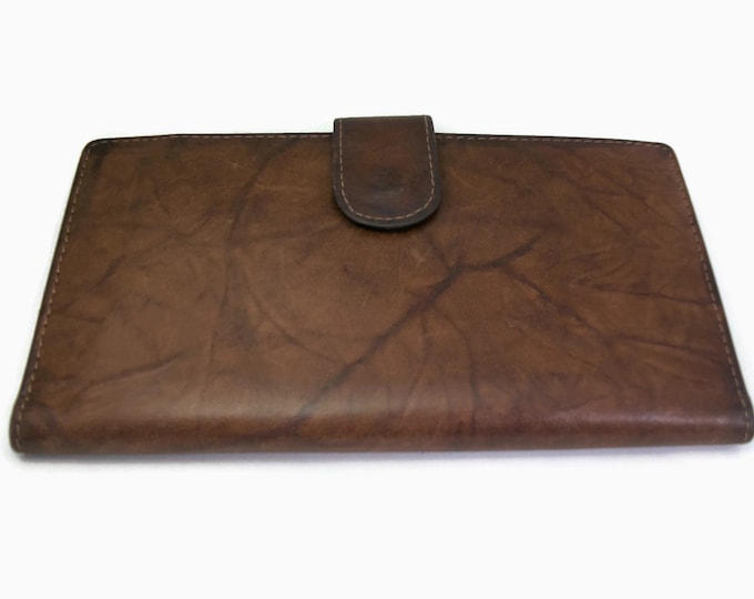 Vintage Guang Tong Genuine Leather Wallet Billfold Long Wallet for ...