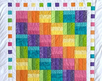 Bright Colors Baby Quilt Digital Pattern - Etsy