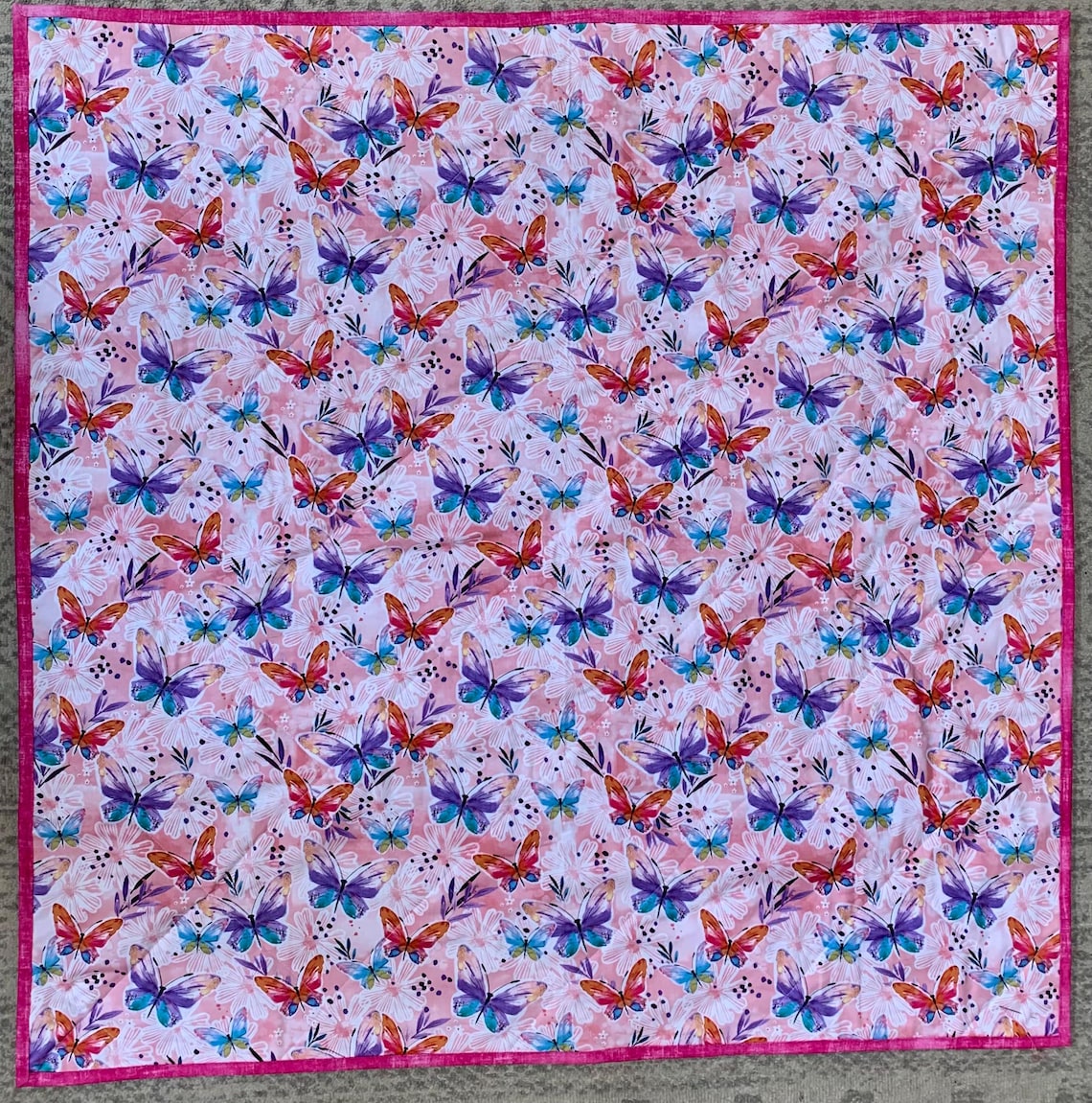 Pre-cut Baby Quilt Kit - Butterfly Baby Quilt - With Pattern and Fabric ...