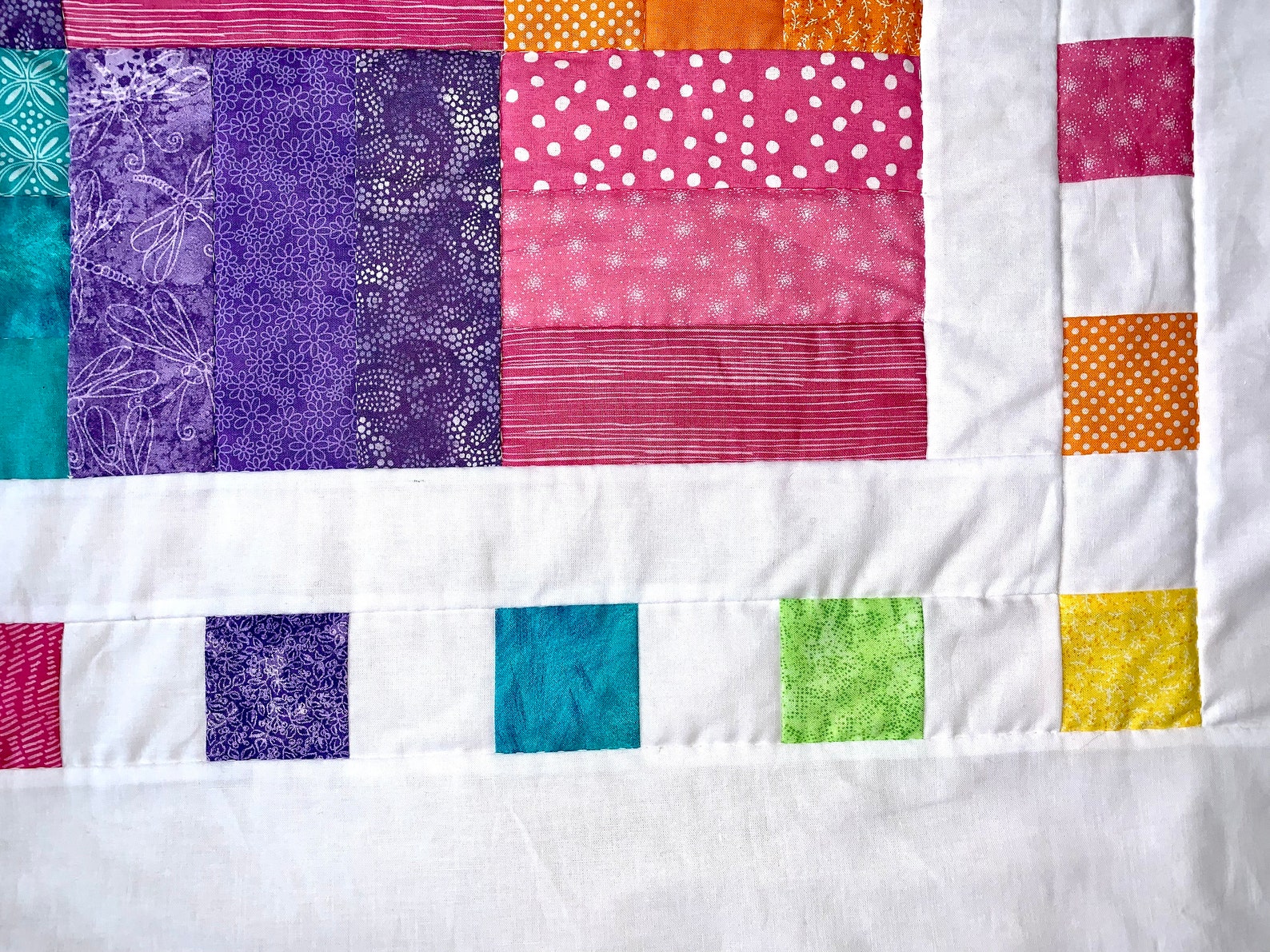 Bright Colors Baby Quilt - Etsy