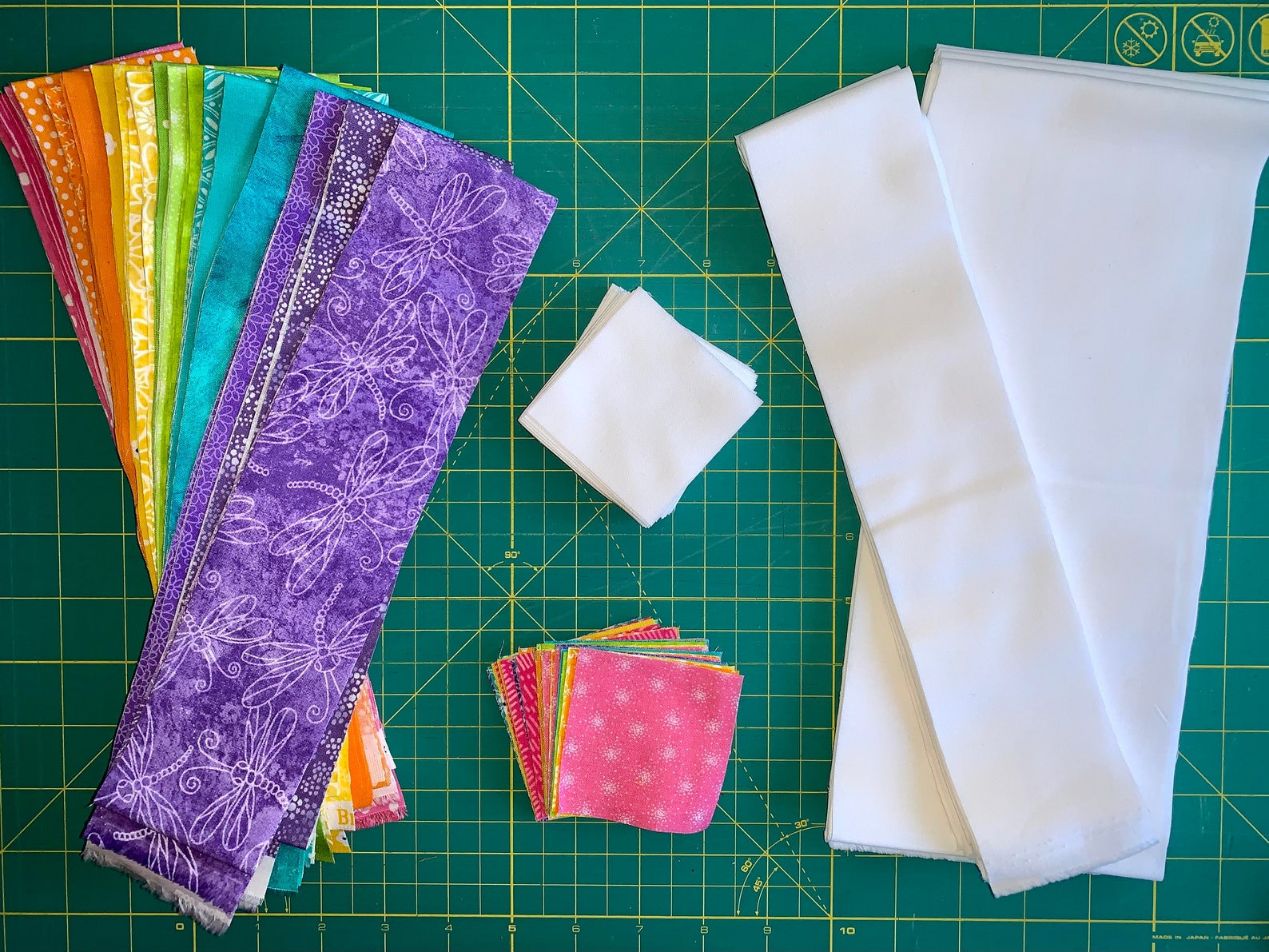 Bright Colors Baby Pre-cut Quilt Kit With Pattern and Fabric - Includes ...