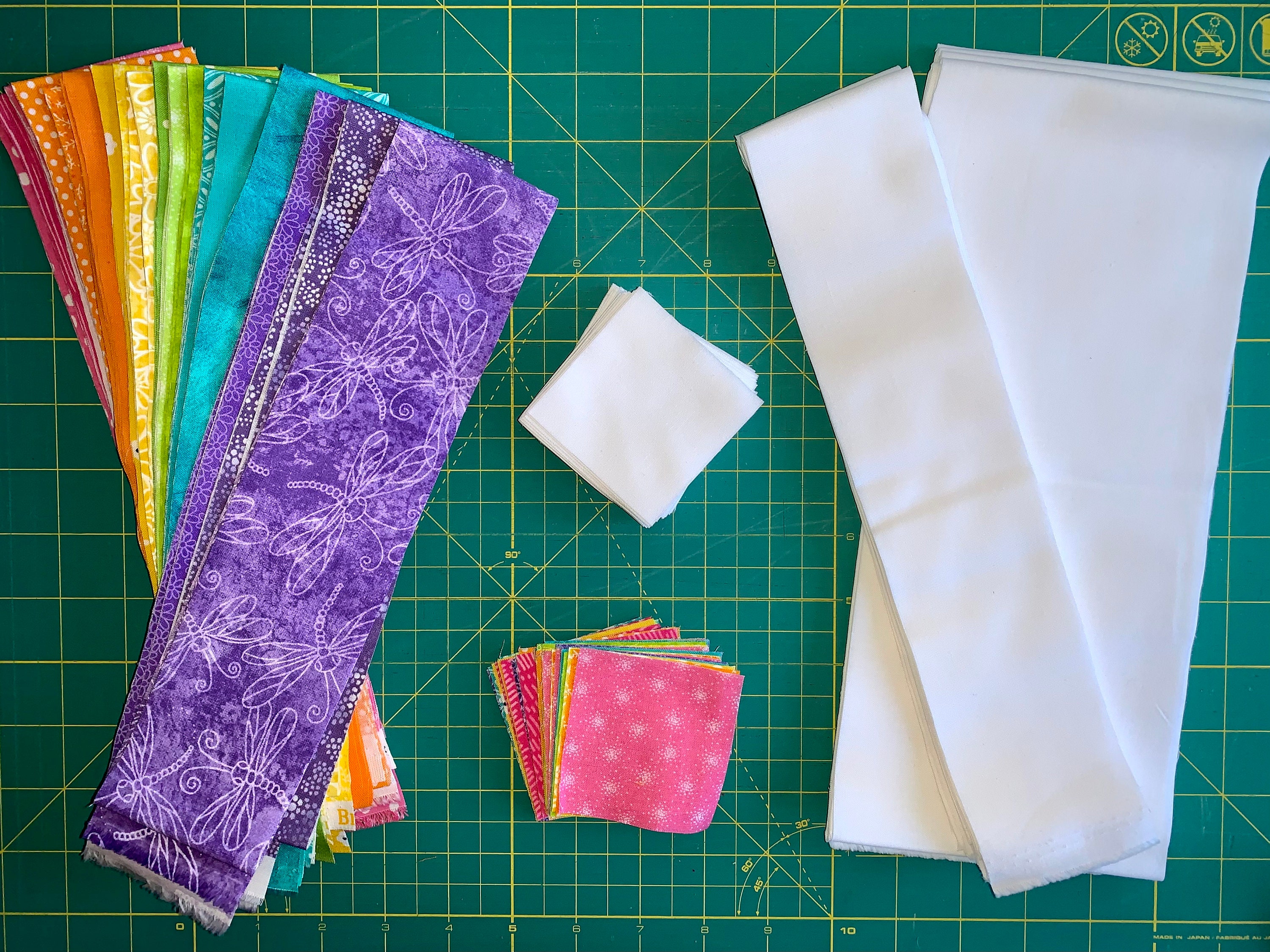 Bright Colors Baby Pre-cut Quilt Kit With Pattern and Fabric - Includes ...