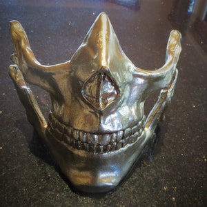 Death Stranding Higgs Golden Mask Skull Mask. Finished and Ready to ...