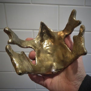 Death Stranding Higgs Golden Mask Skull Mask. Finished and Ready to ...