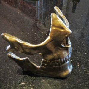 Death Stranding Higgs Golden Mask Skull Mask. Finished and Ready to ...