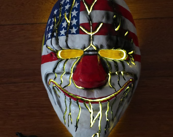 Payday Mask Mega Dallas EL Wire Mask - Etsy