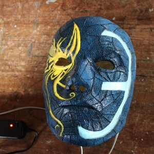 Hollywood Undead Johnny 3 Tears J3T Mask With Lights - Etsy