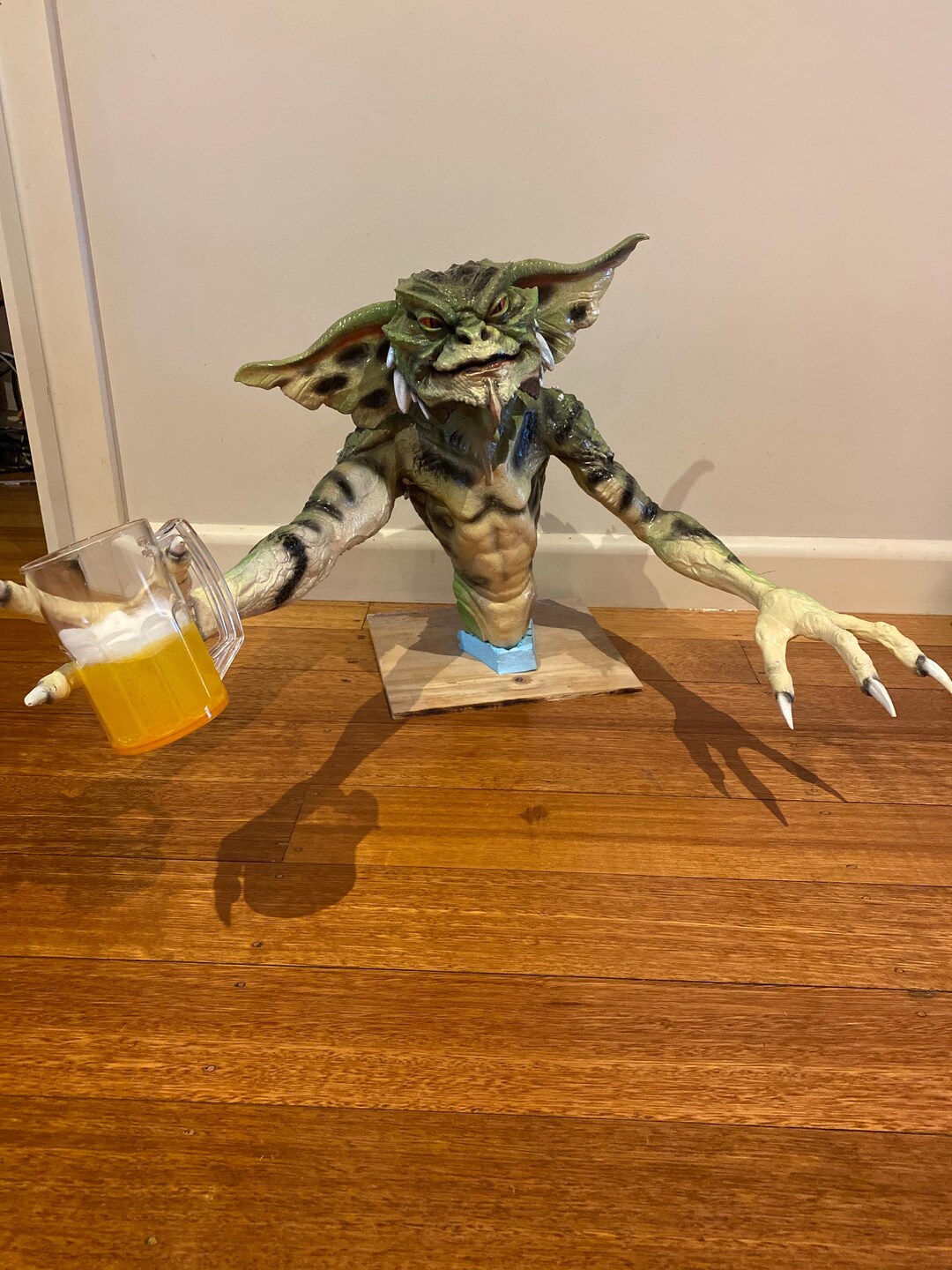 Beer Drinking, Gremlin Lifesize. Free Standing but No Legs. Resin ...