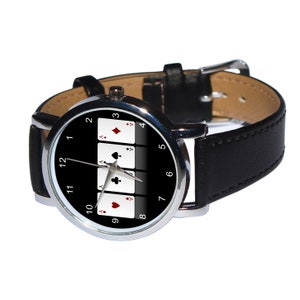 Aces Design Watch. Ideal Poker Gift Idea for Any Card Player Mens Watch ...