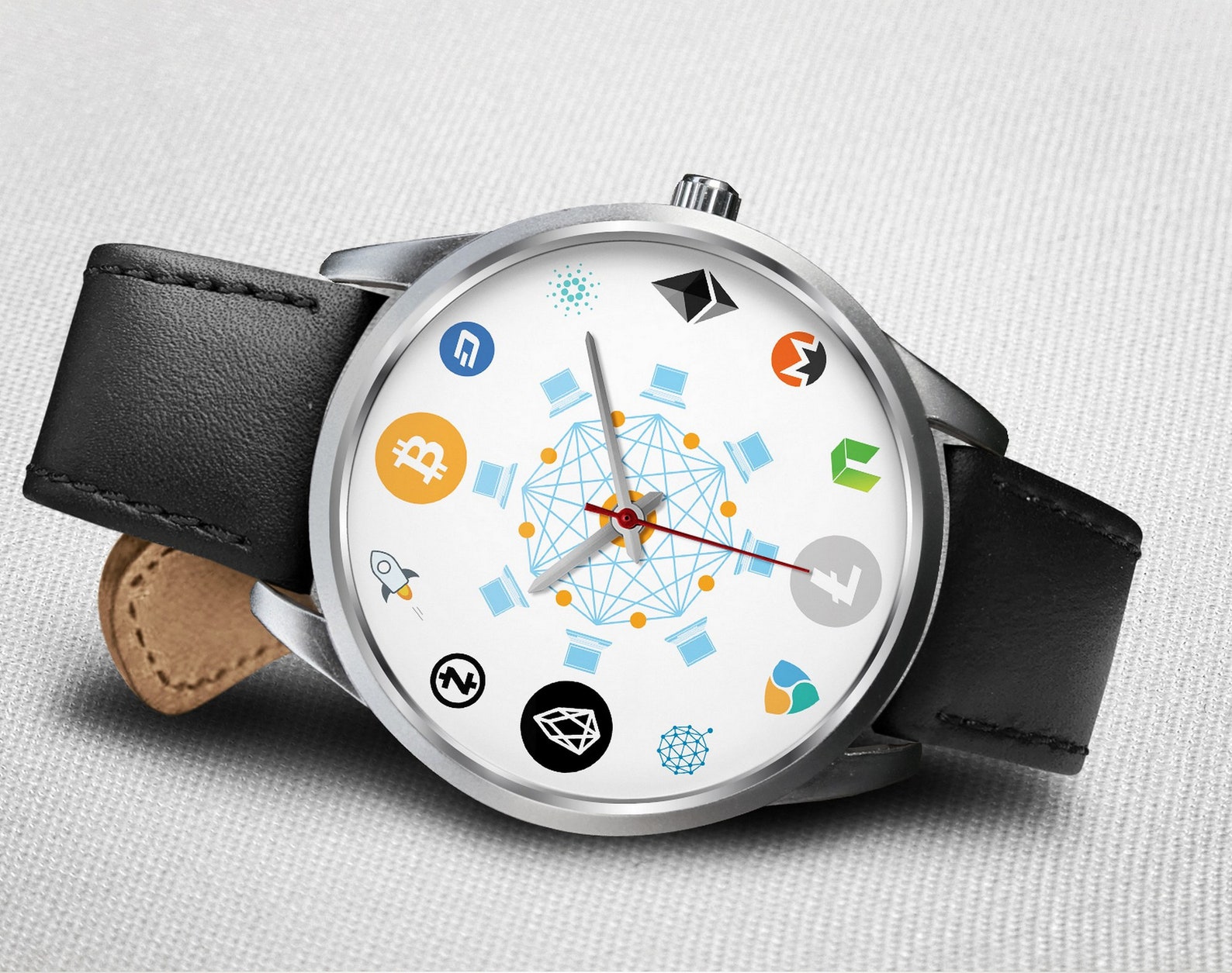 Crypto Currency Design Watch Depicts Emblems of Crypto | Etsy