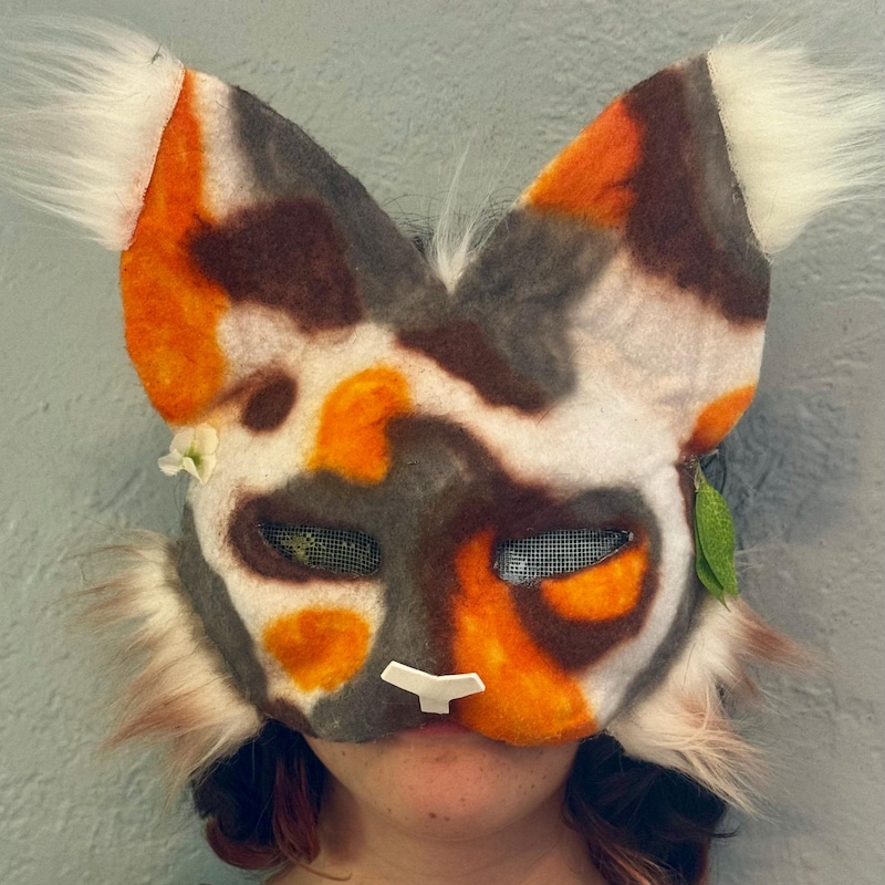 Calico Cat Therian Mask - Etsy