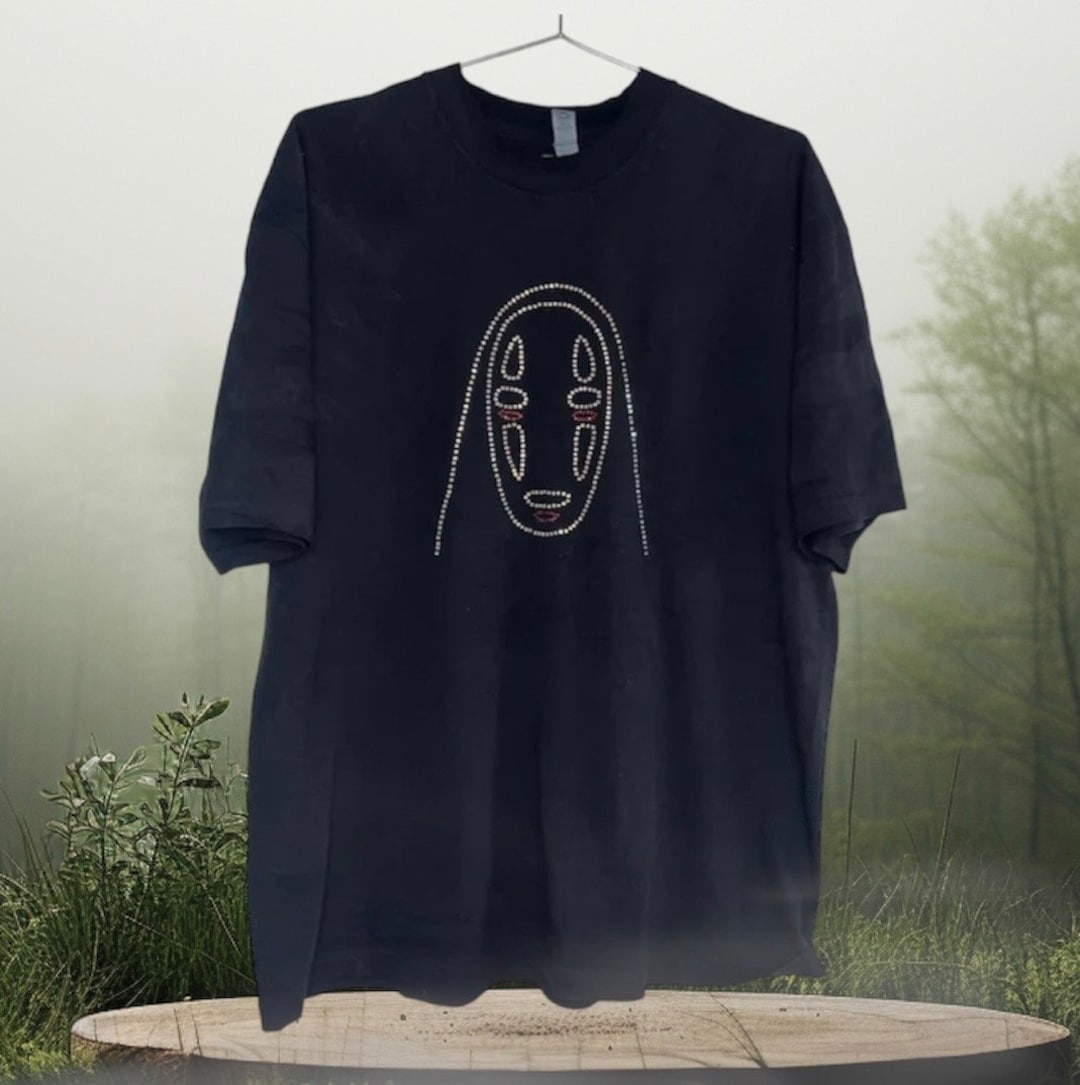 Spirited Away No Face T Shirt Rhinestone Unisex Adult - Etsy
