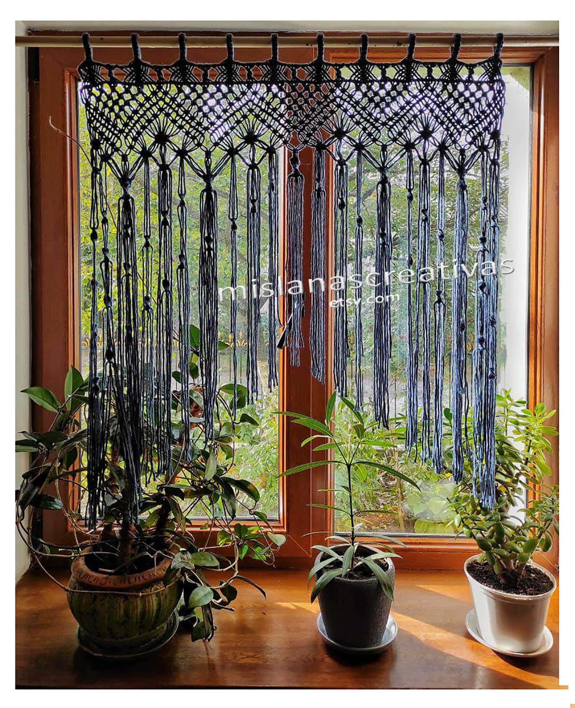 Buy Macrame Curtain. Macrame Wall Art.macrame Wall Hanging.window ...