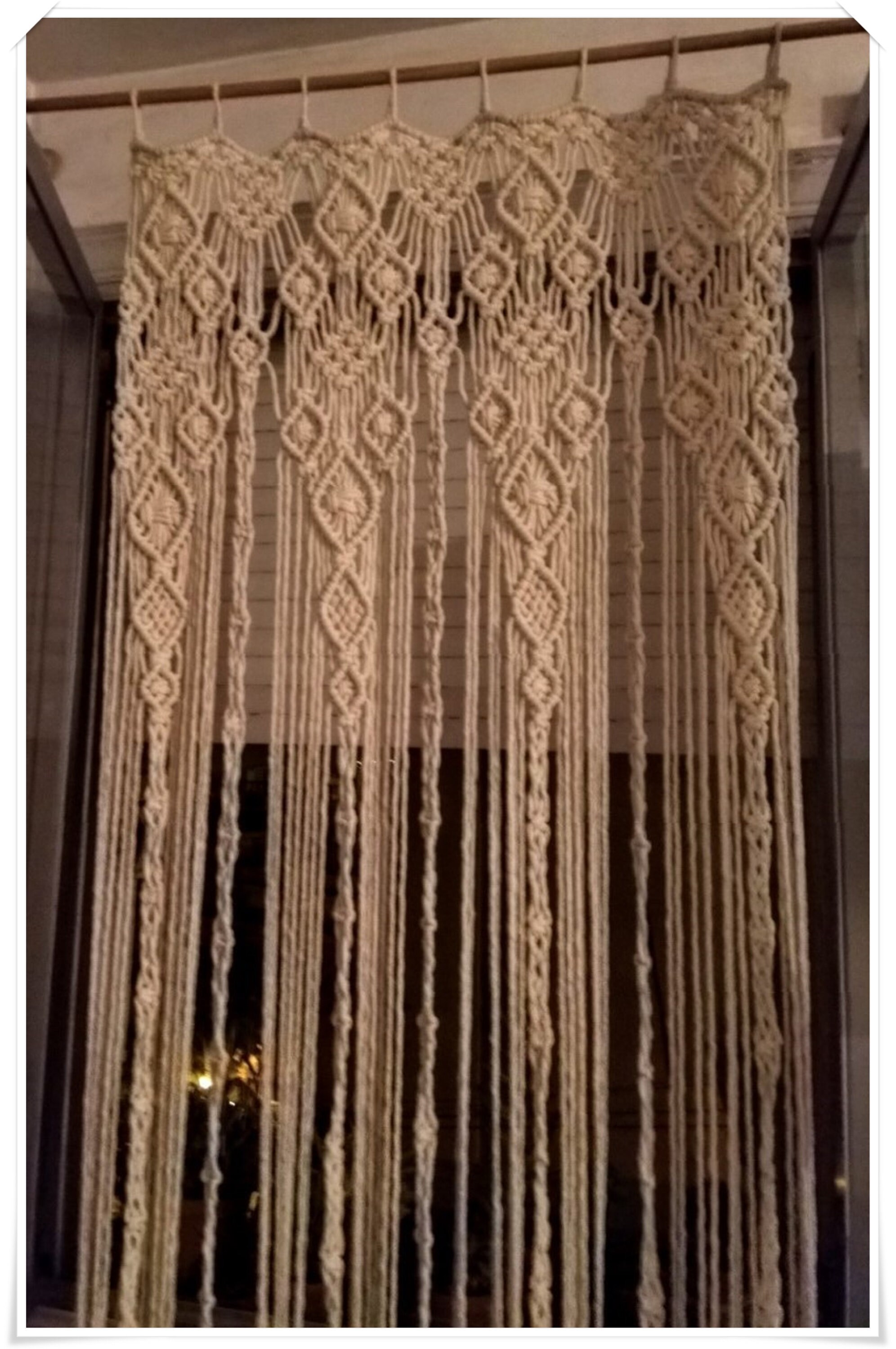 Macrame Curtain. Macrame Wall Art. Window Curtain. Macrame | Etsy