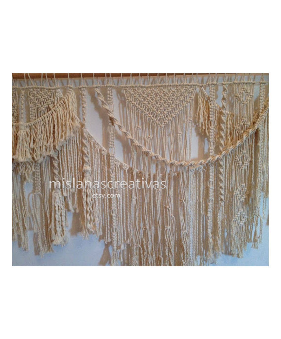 Macrame Archwedding Macrame Banner Macrame Macrame Curtain. | Etsy