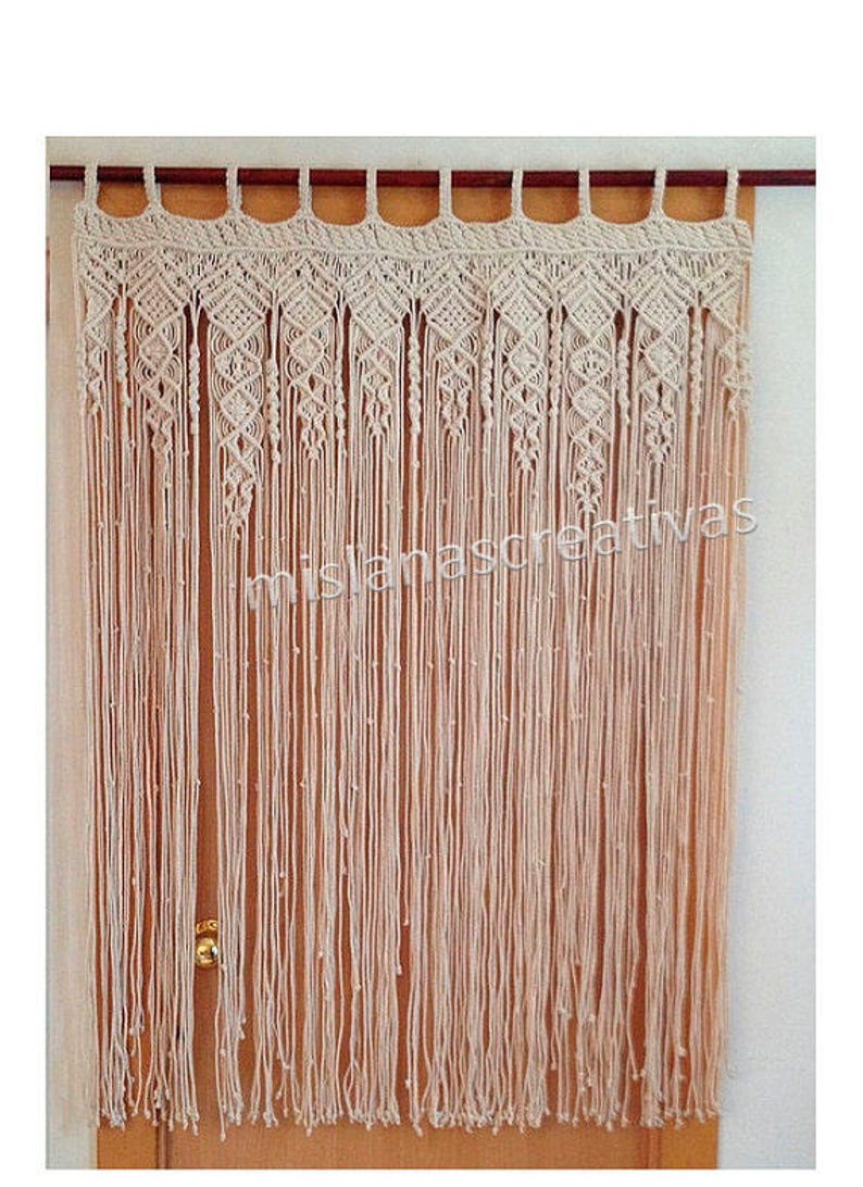 Macrame Curtain Large Macrame Macrame Fiber Art Macrame - Etsy