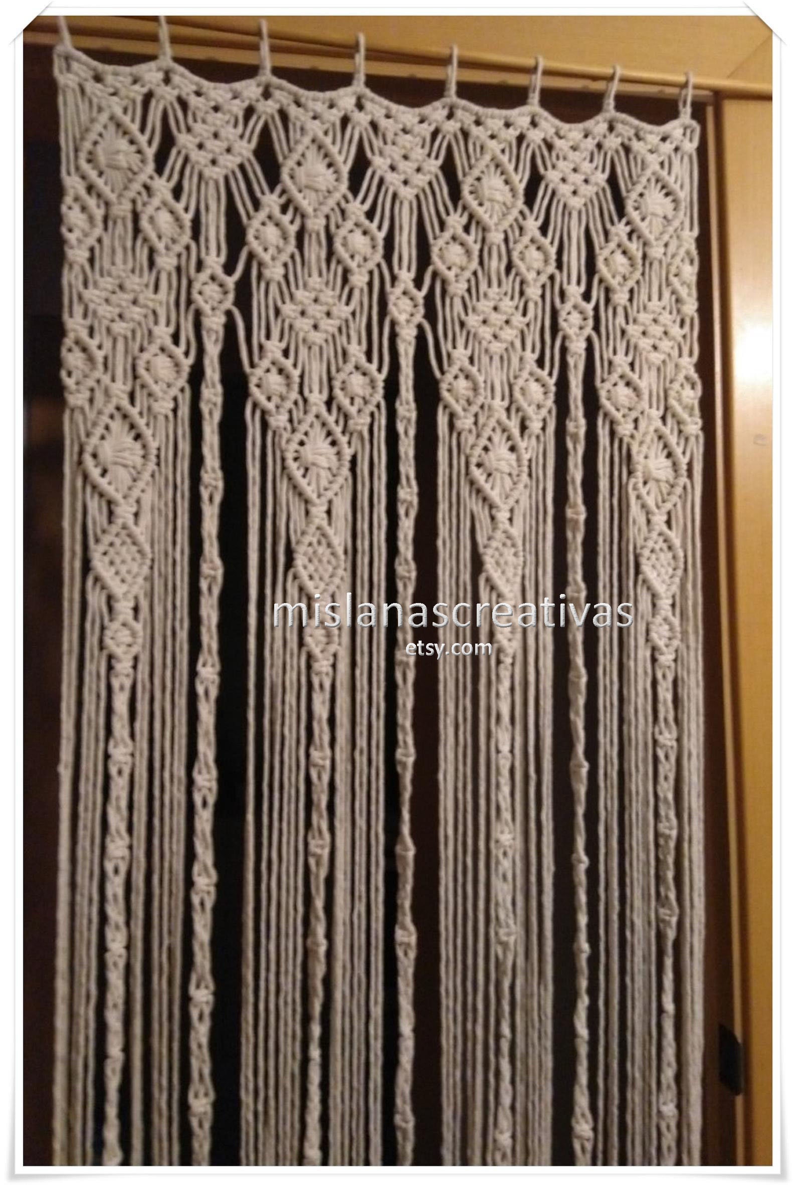 Macrame Curtain. Macrame Wall Art. Window Curtain. Macrame | Etsy