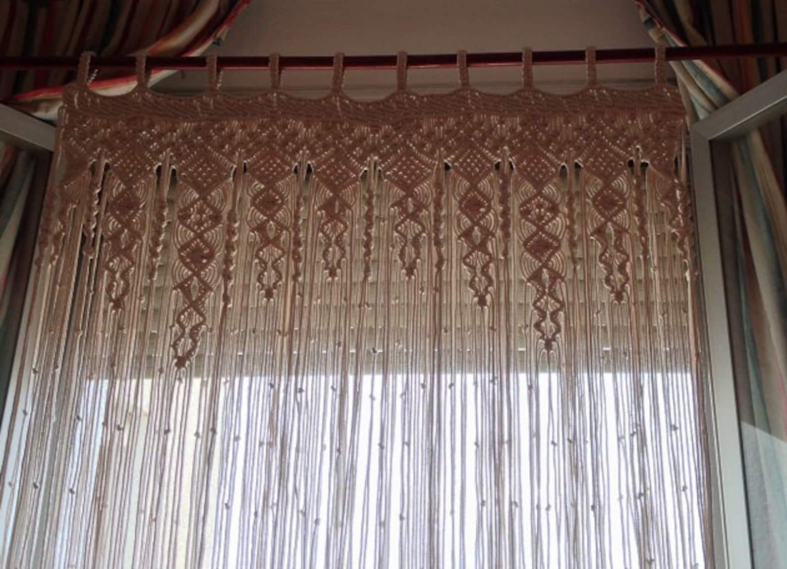 Macrame Curtain Large Macrame Macrame Fiber Art Macrame - Etsy