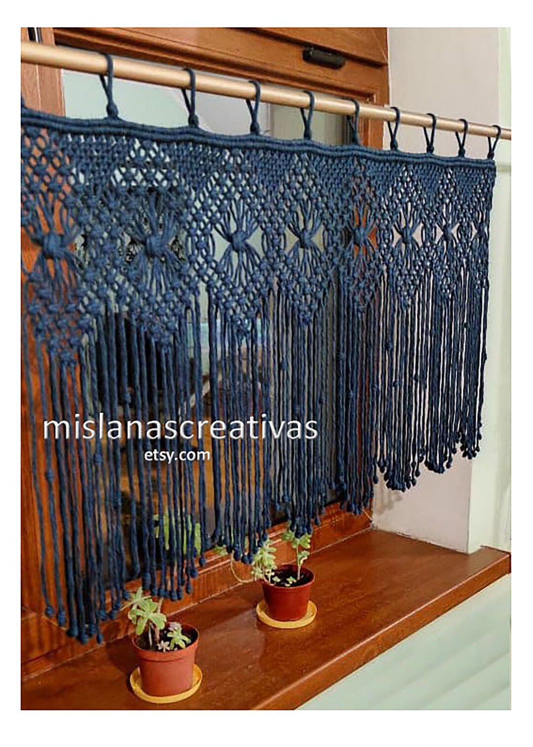 Decor Macrame Valance. Window Curtain. Macrame Curtain. Macrame Wall ...
