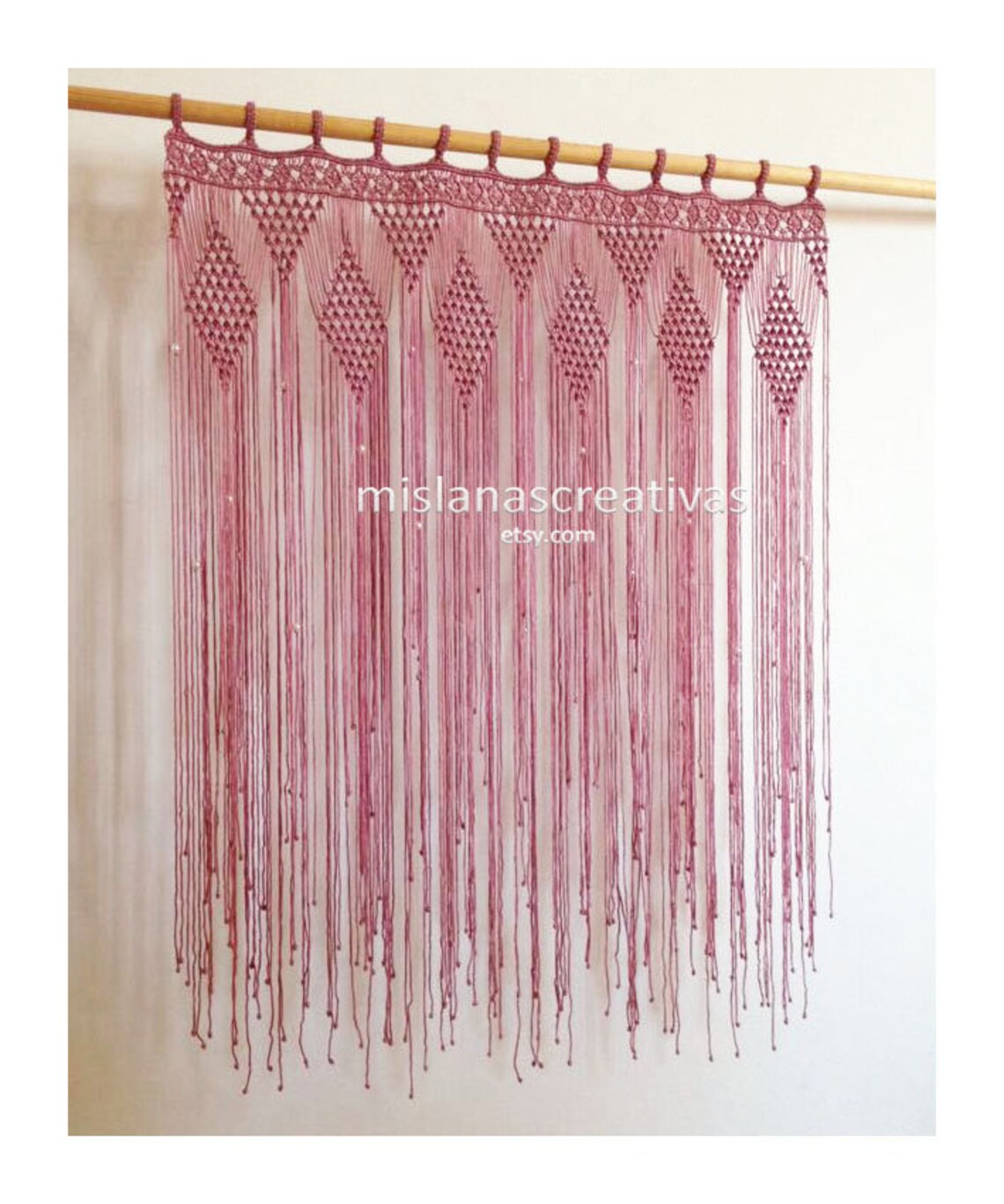 Window Curtain.macrame Wall Art.macrame Curtain. Macrame Wall - Etsy