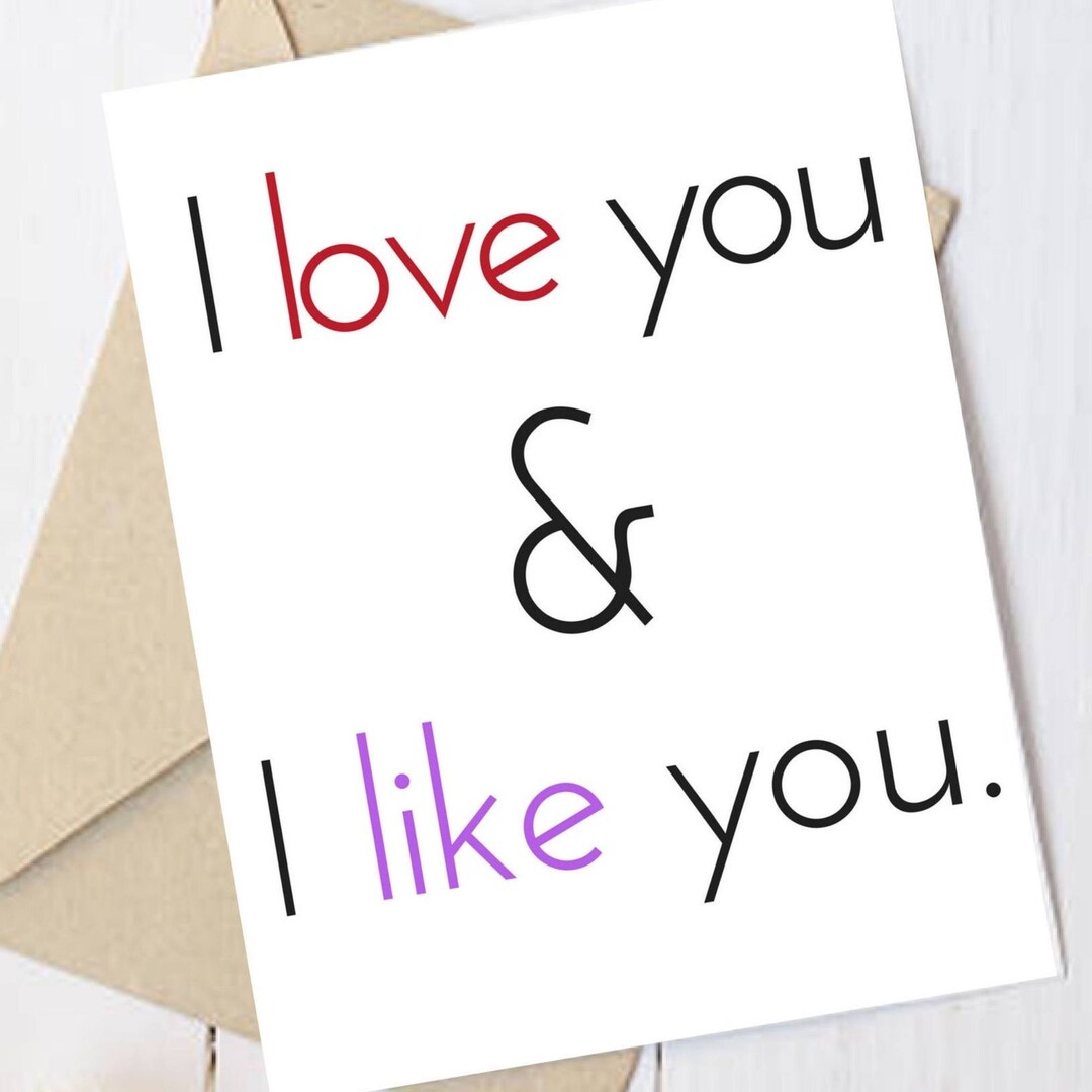 I Like You Card, I Love You Card, Funny Anniversary Cards, Funny Love ...