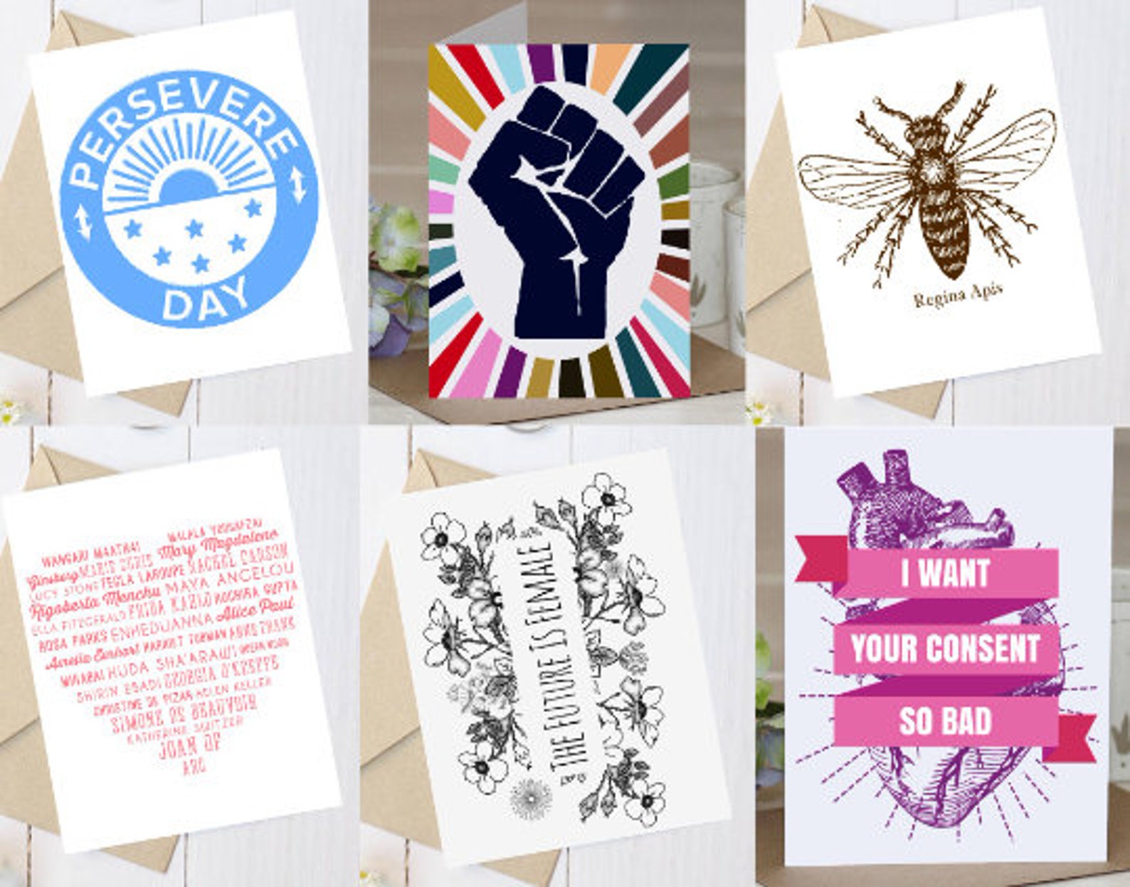 Feminist Greeting Card: Standing Ovation! Congratulations or Support ...