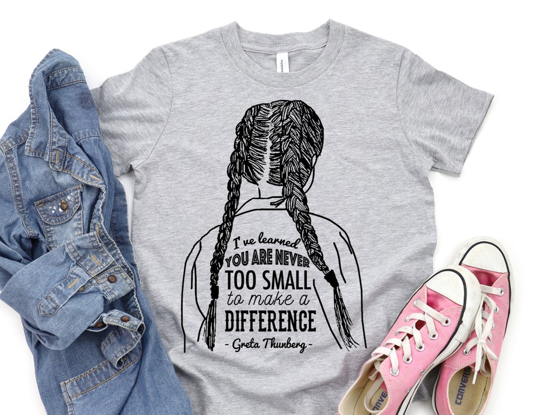 Inspirational Kids Shirt: "you're Never Too Small to Make a Difference ...