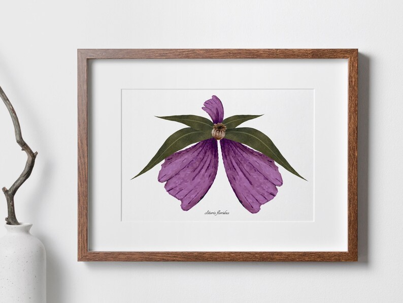 Clitoris Art: Clitoris Flowers Feminist Art Feminist - Etsy