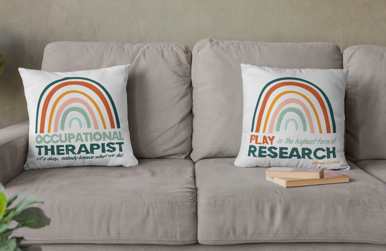 Play Therapy Occupational Therapist Throw Pillow Cover School ...