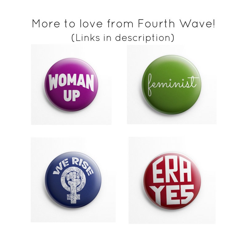 Feminist Pin (set of 2 Feminist Pins): Rosie the Riveter Costume, Pin ...