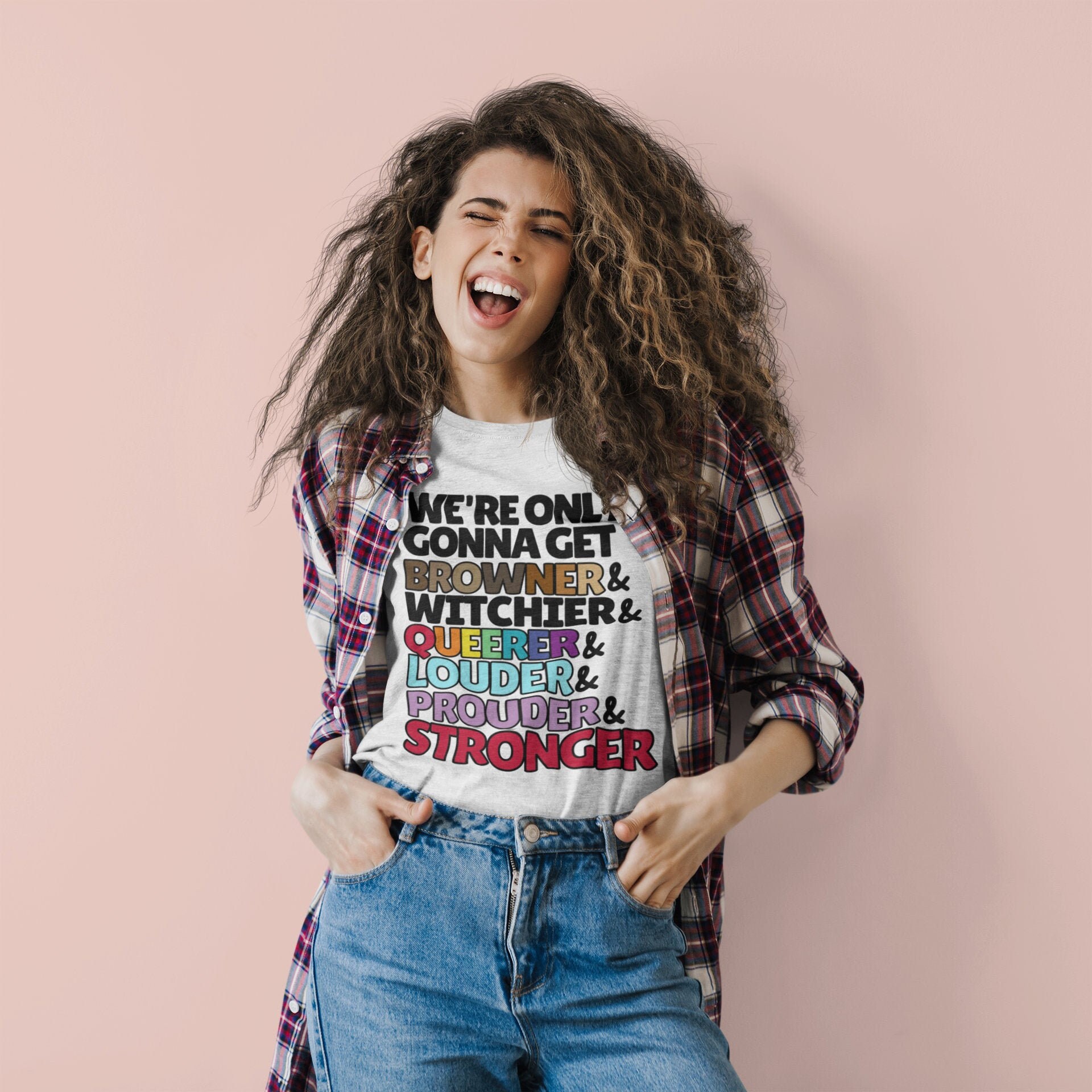 Feminist Tshirt. We Are Only Going to Get Browner and Queerer and ...