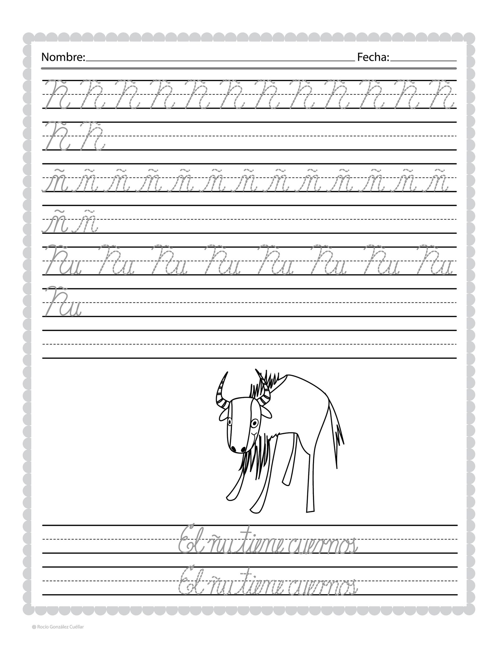 SPANISH Handwriting workbook Cursive Workbook Cursive and | Etsy