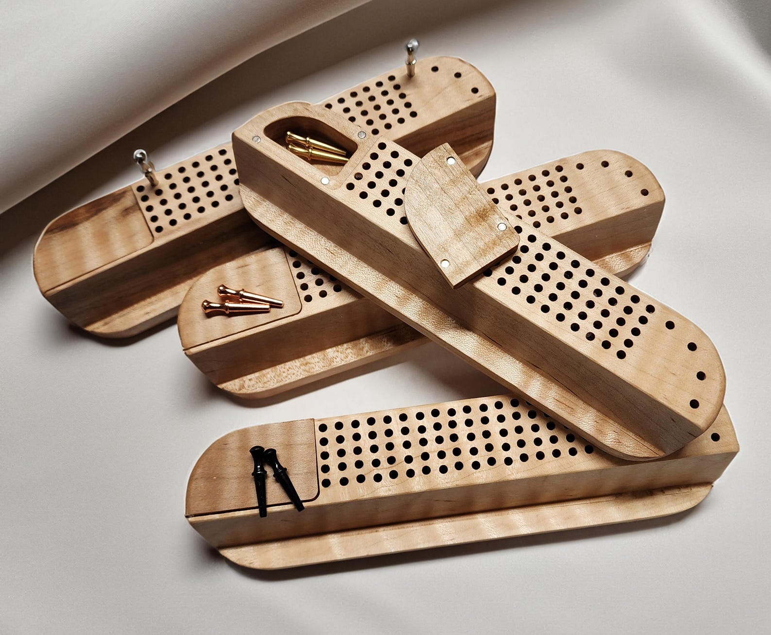 Maple Tile Holder & Score Keeper Combo | 4-pack Game Organizer for ...