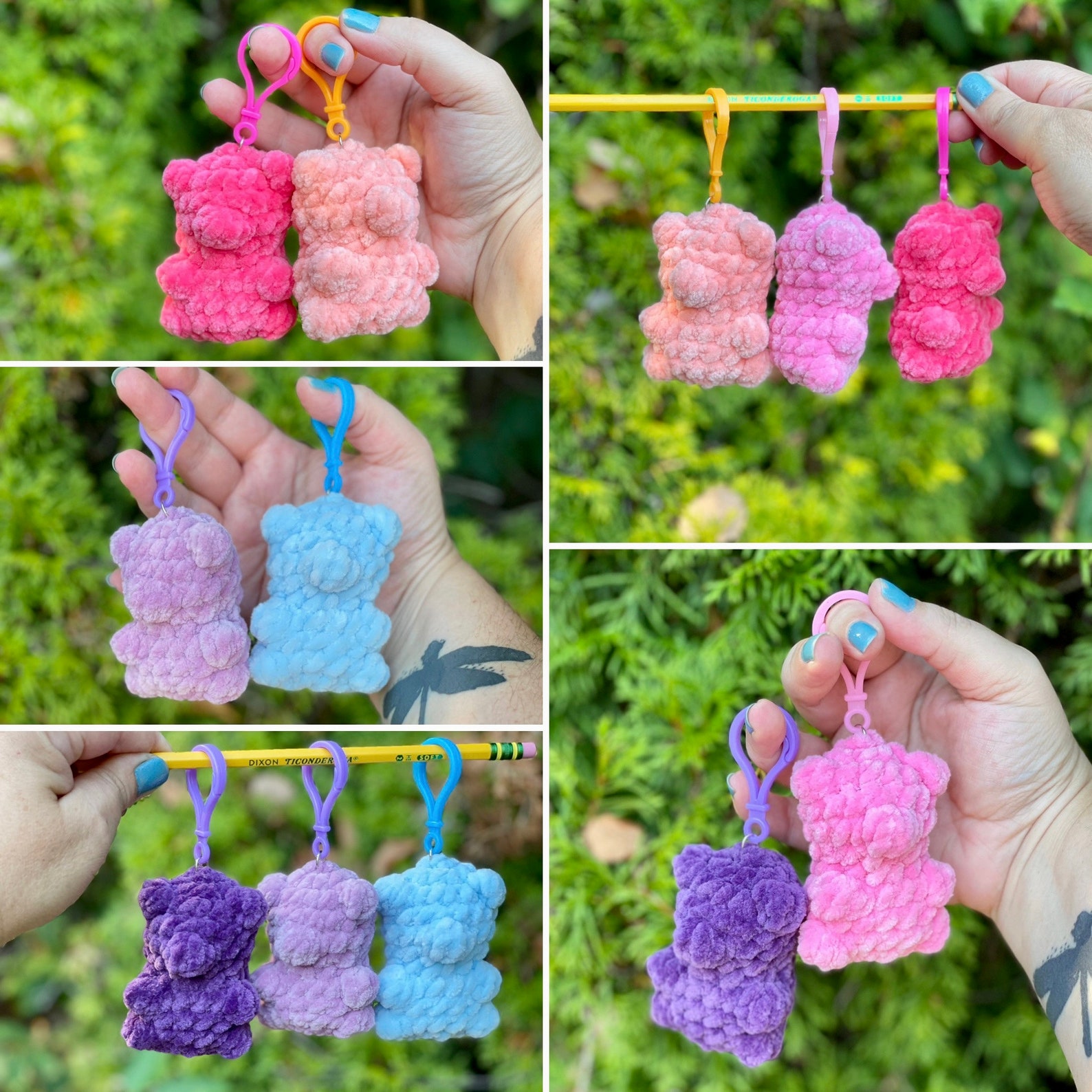 Gummy Bear Backpack Clips Keychain - Etsy