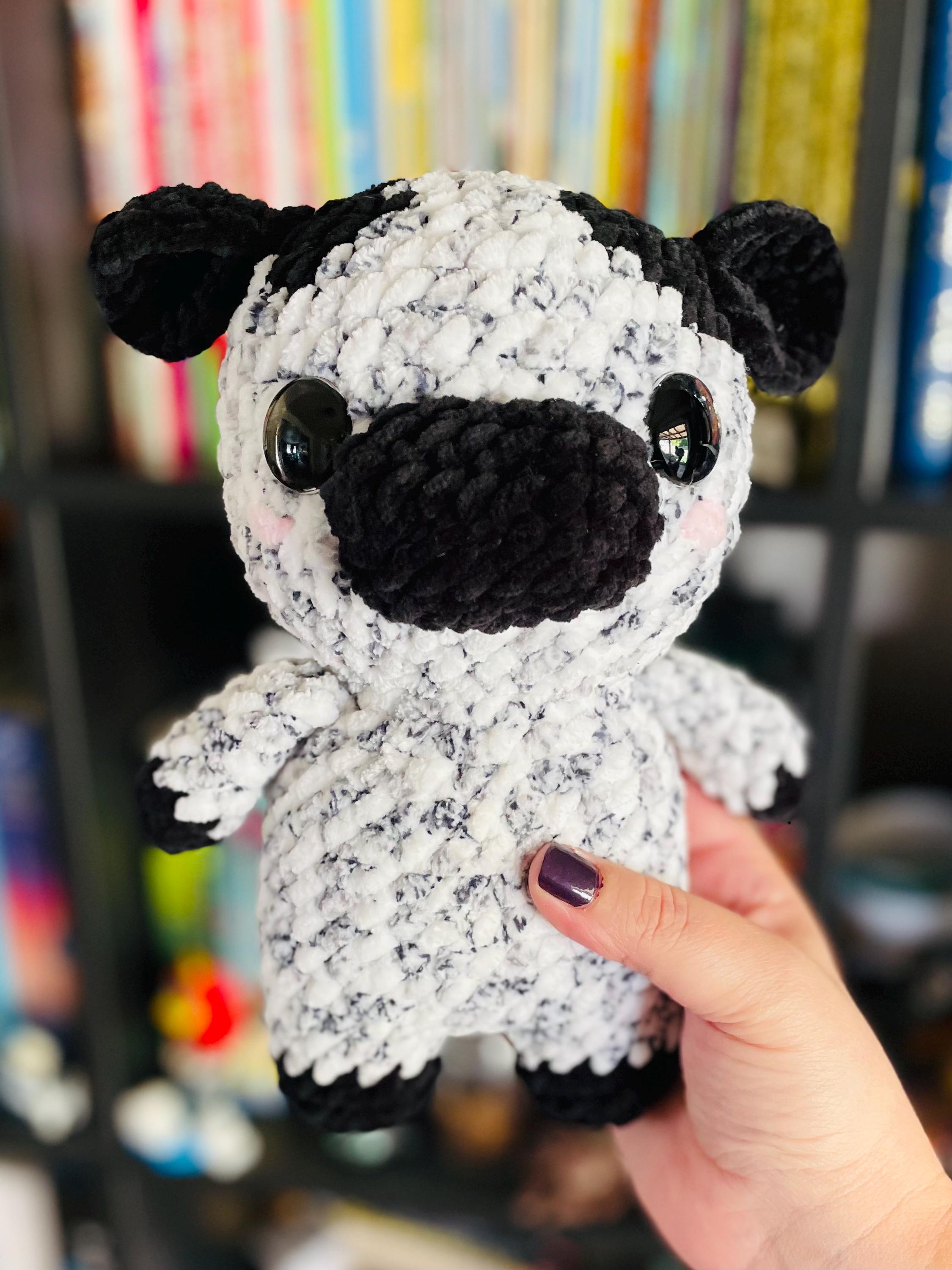 Chubby Oreo Cow - Medium - Crochet Plushie - Etsy