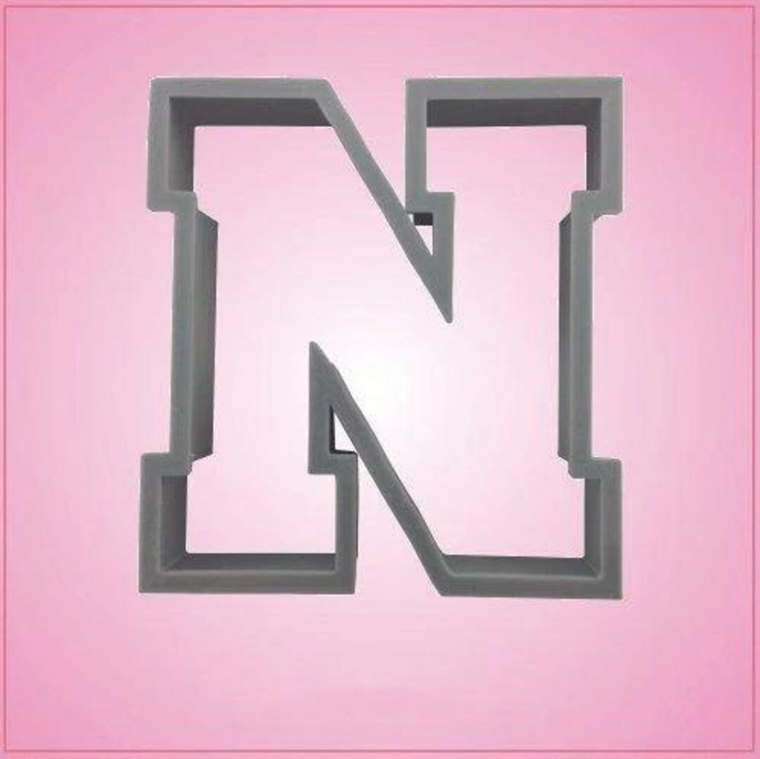 Varsity Letter N Cookie Cutter for Baking & Fondant Clay Gifts Kitchen ...