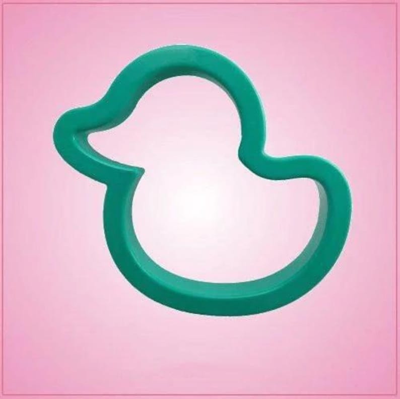 Teal Rubber Ducky Cookie Cutter for Baking & Fondant Clay Gifts Kitchen ...