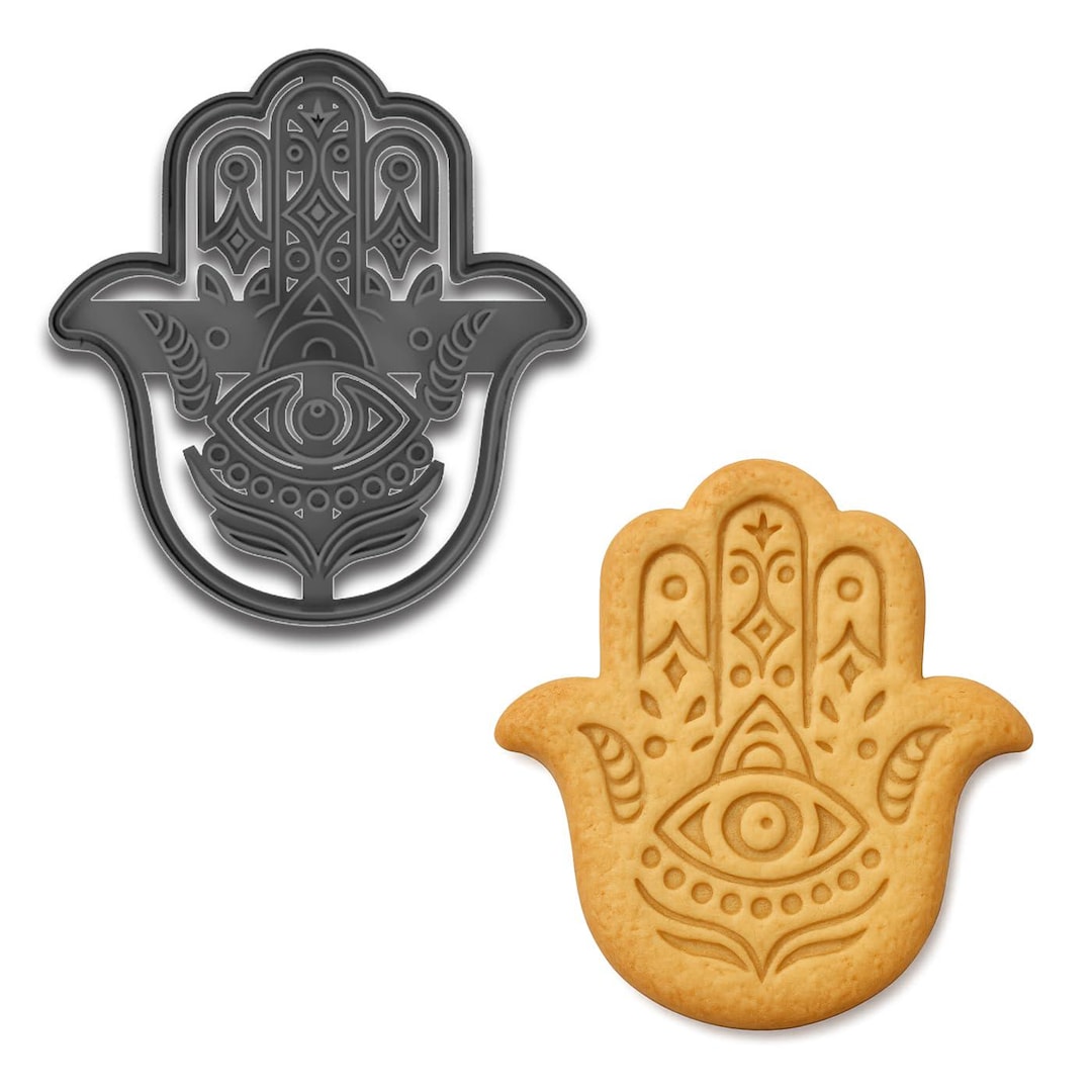 Hamsa Evil Eye Cookie Cutter: Spiritual Baking & Crafts (4x3.72 ...