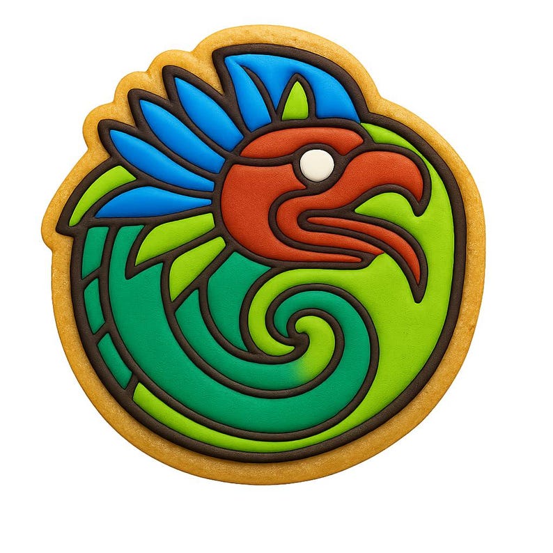 Aztec Quetzalcoatl Emblem Cookie Cutter - 4x3.75" Premium Baking Tool ...