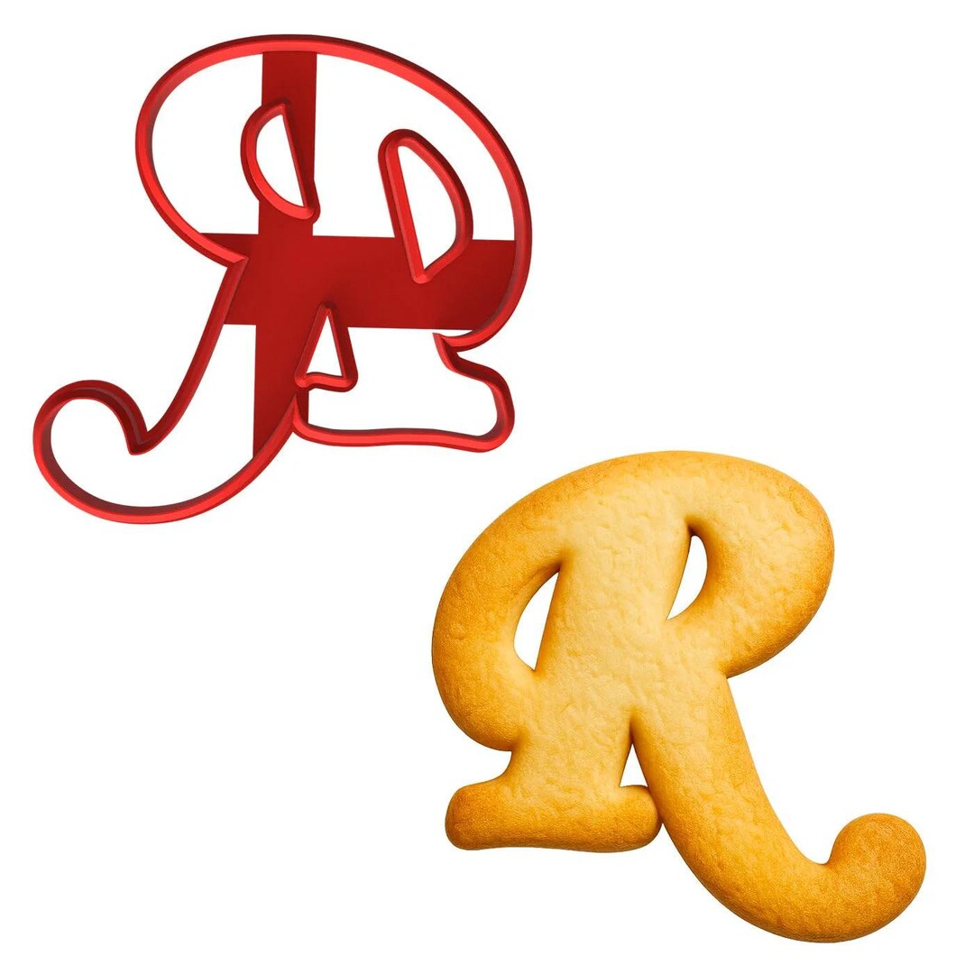 Cursive Letter R Cookie Cutter 4" Tall Alphabet for Baking & Fondant - Etsy