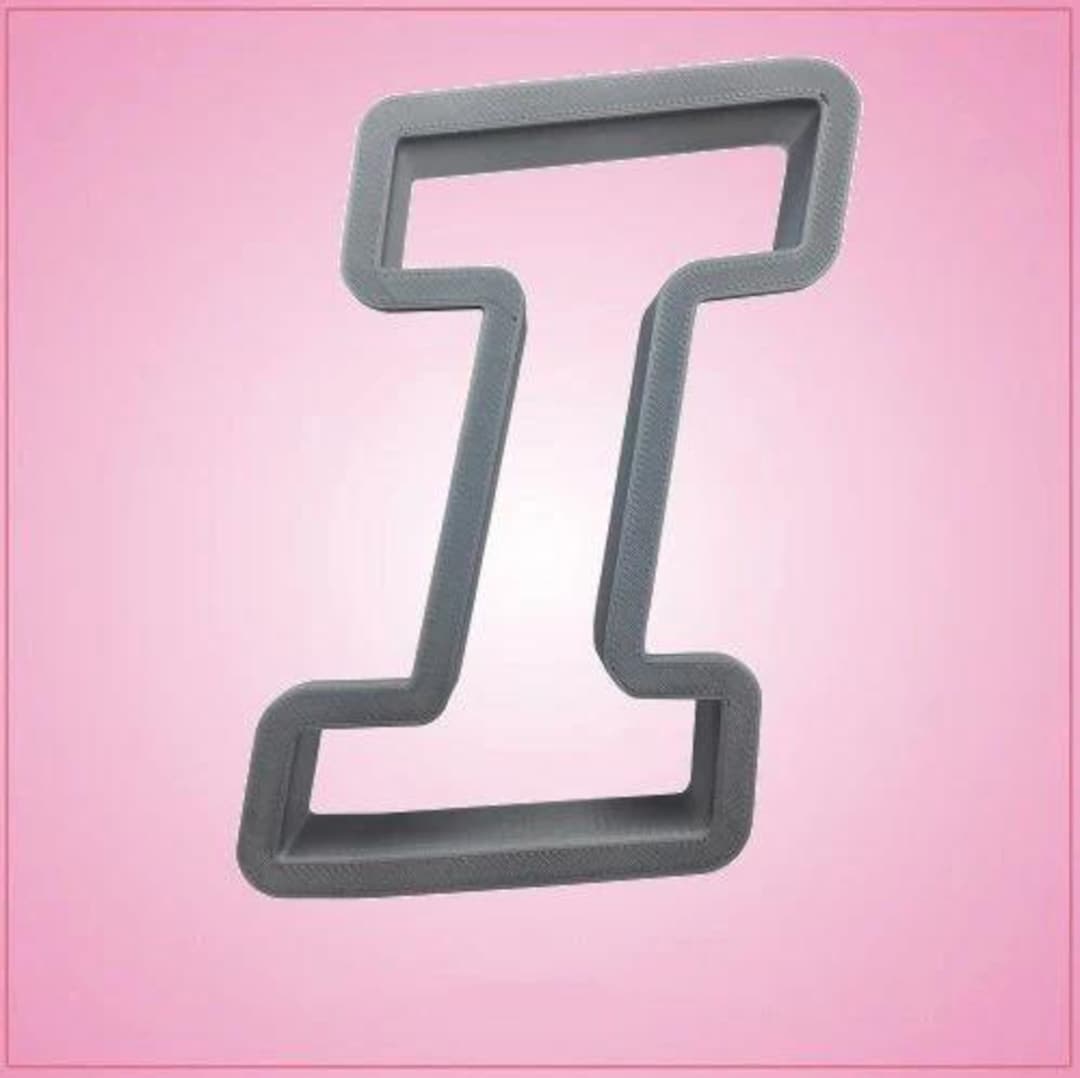 Cursive Letter I Cookie Cutter for Baking & Fondant Clay Gifts Kitchen ...