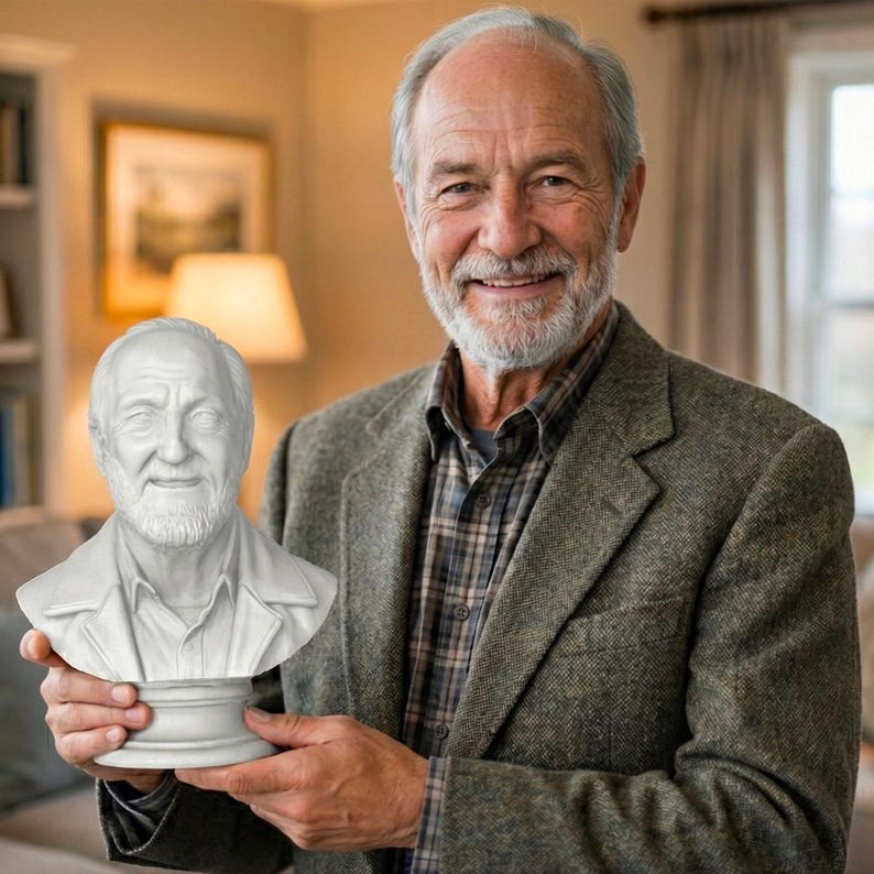 3D Custom Bust Statue From Photo | High Likeness up to 36" Tall ...