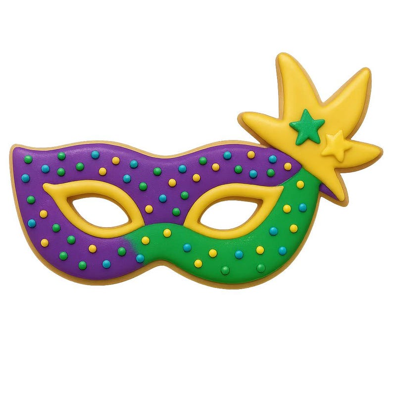 Mardi Gras Mask Cookie Cutter: Festive Carnival Baking Tool (random ...