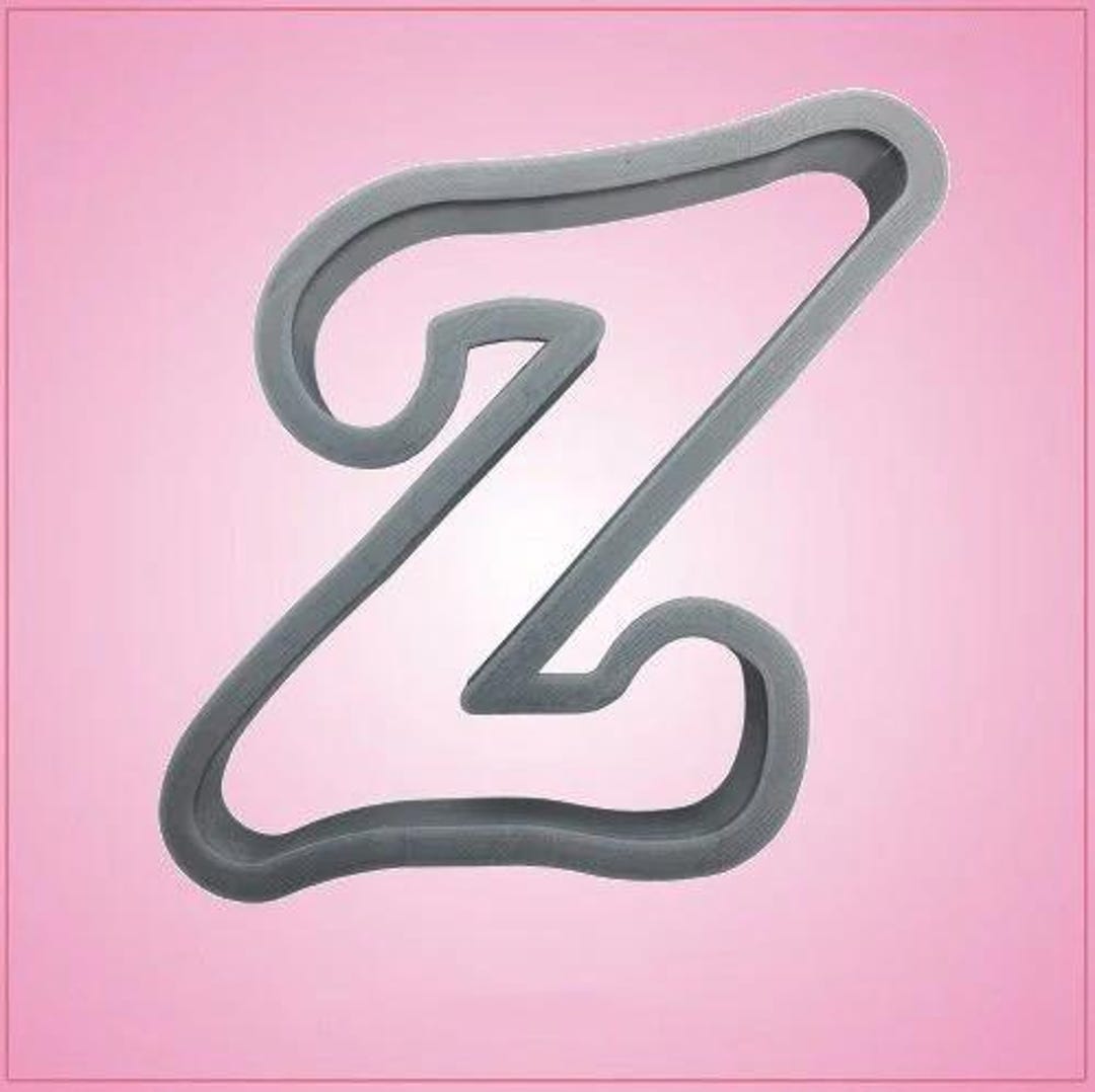 Cursive Letter Z Cookie Cutter - Etsy
