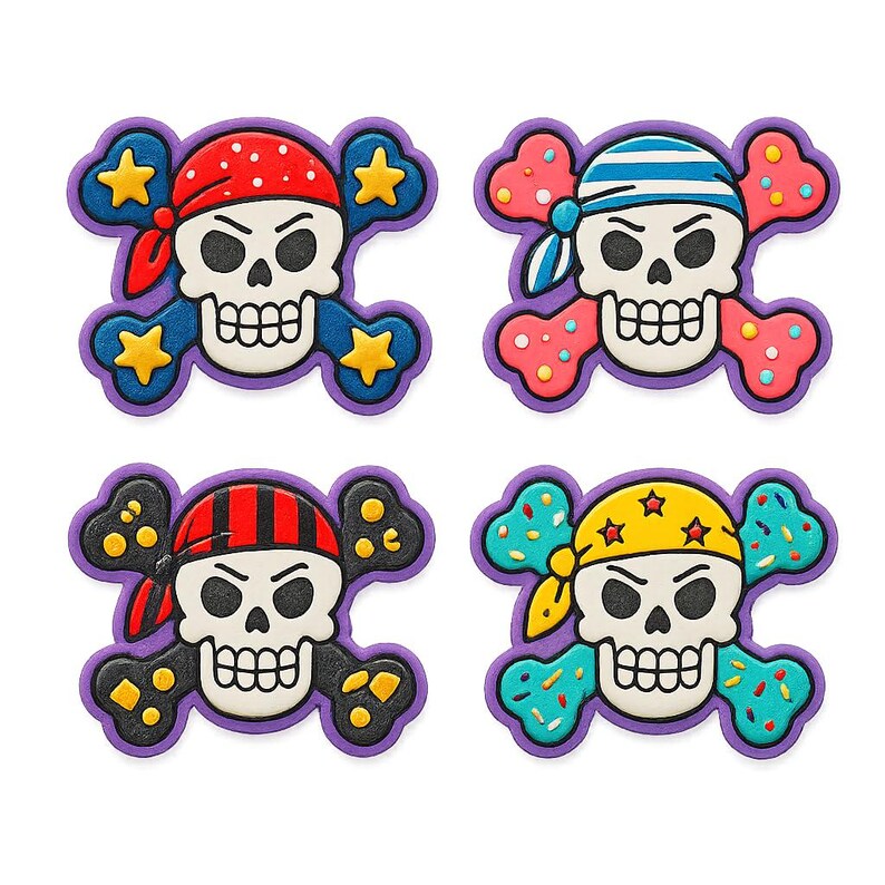 Pirate Skull & Crossbones Cookie Cutter - 4x3.3" Fun Kitchen Baking ...